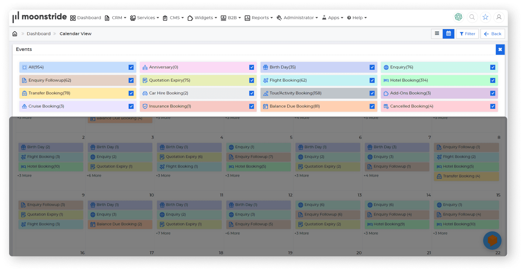 Calendario de tareas, visualiza y gestiona tus actividades